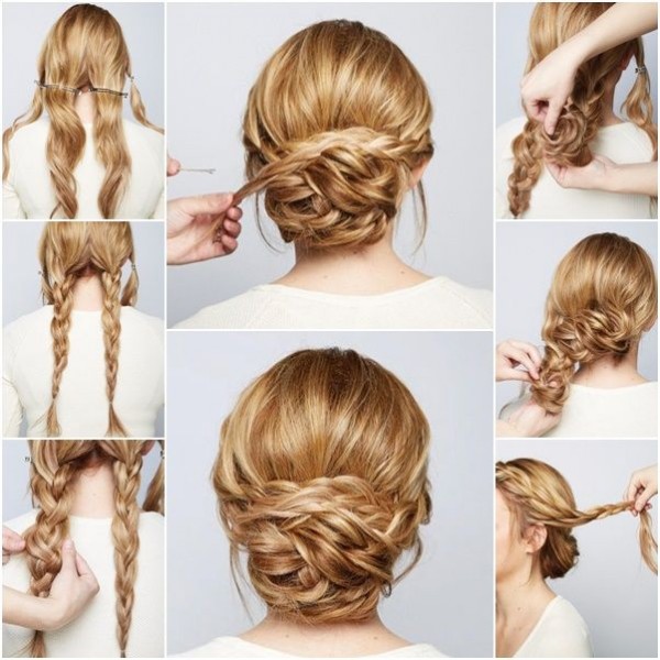 11 Easy Step by Step Updo Tutorials for Beginners - Hair Wrap Tutorials ...