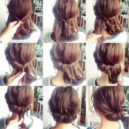 11 Easy Step by Step Updo Tutorials for Beginners - Hair Wrap Tutorials ...