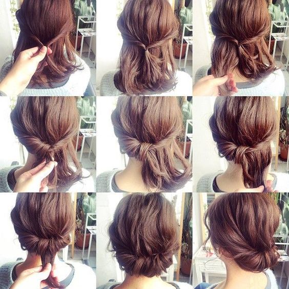 11 Easy Step by Step Updo Tutorials for Beginners - Hair Wrap Tutorials ...