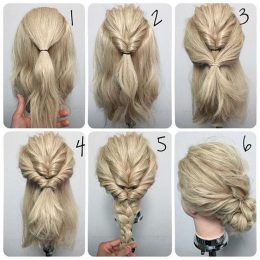 11 Easy Step by Step Updo Tutorials for Beginners - Hair Wrap Tutorials ...