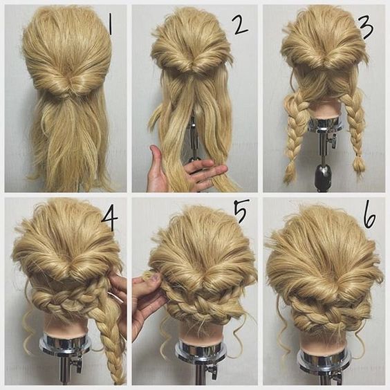 11 Easy Step by Step Updo Tutorials for Beginners - Hair Wrap Tutorials ...