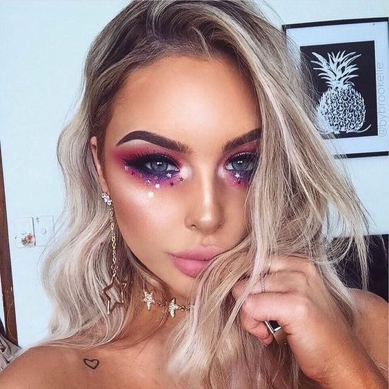10 Glam and Glittery Makeup Looks - Styles Weekly